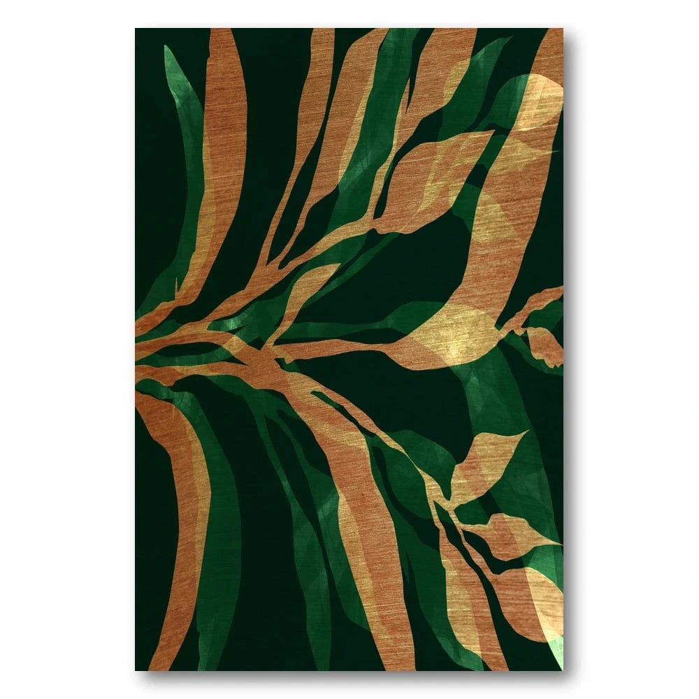 Jungle Glow Abstract Art Print – Stone and Gray