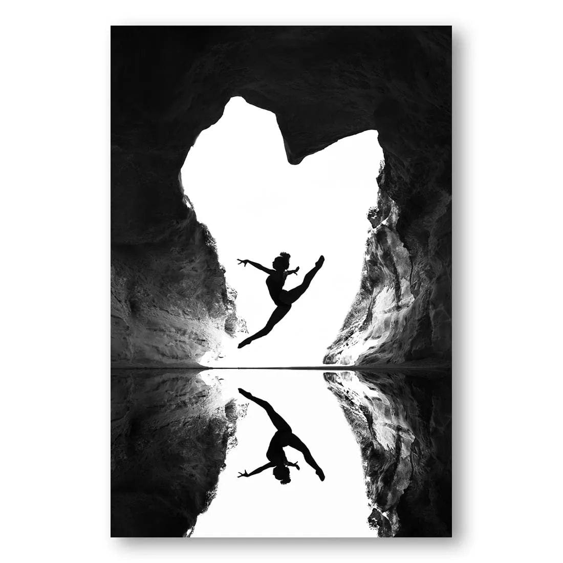 Heart's Rhythmic Leap Photo Print – Stone and Gray