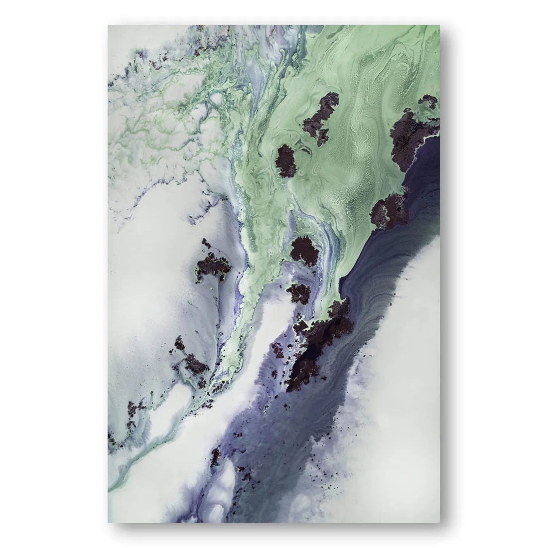 Delta Abstract Art Print By Petra Meikle de Vlas – Stone and Gray