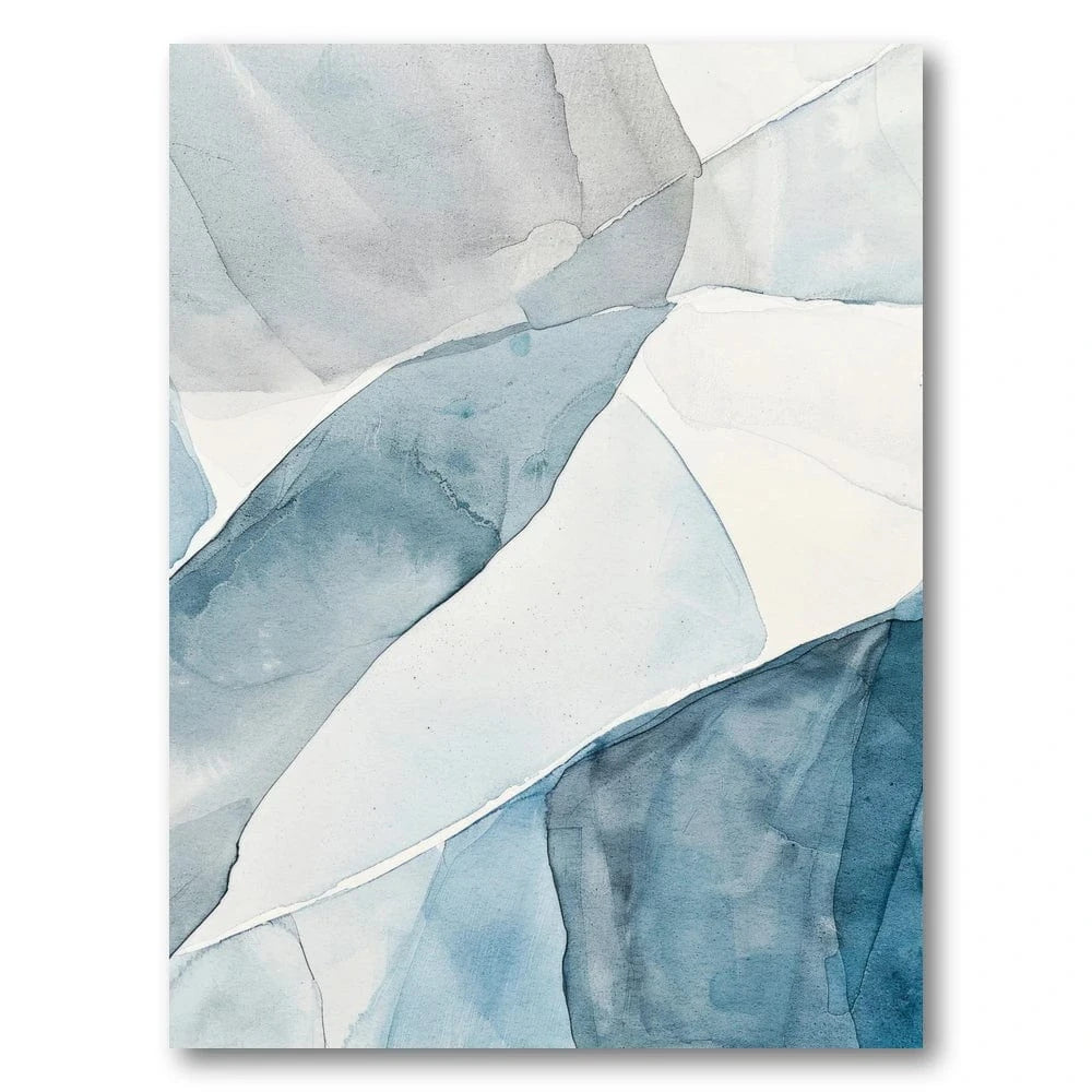 Abstract Serenity Art Print – Stone and Gray