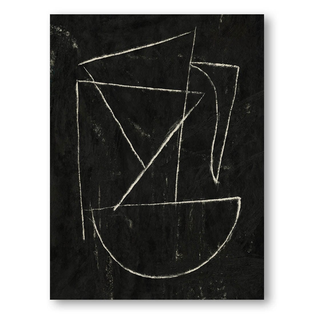 Hatton - abstract Art Print – Stone and Gray