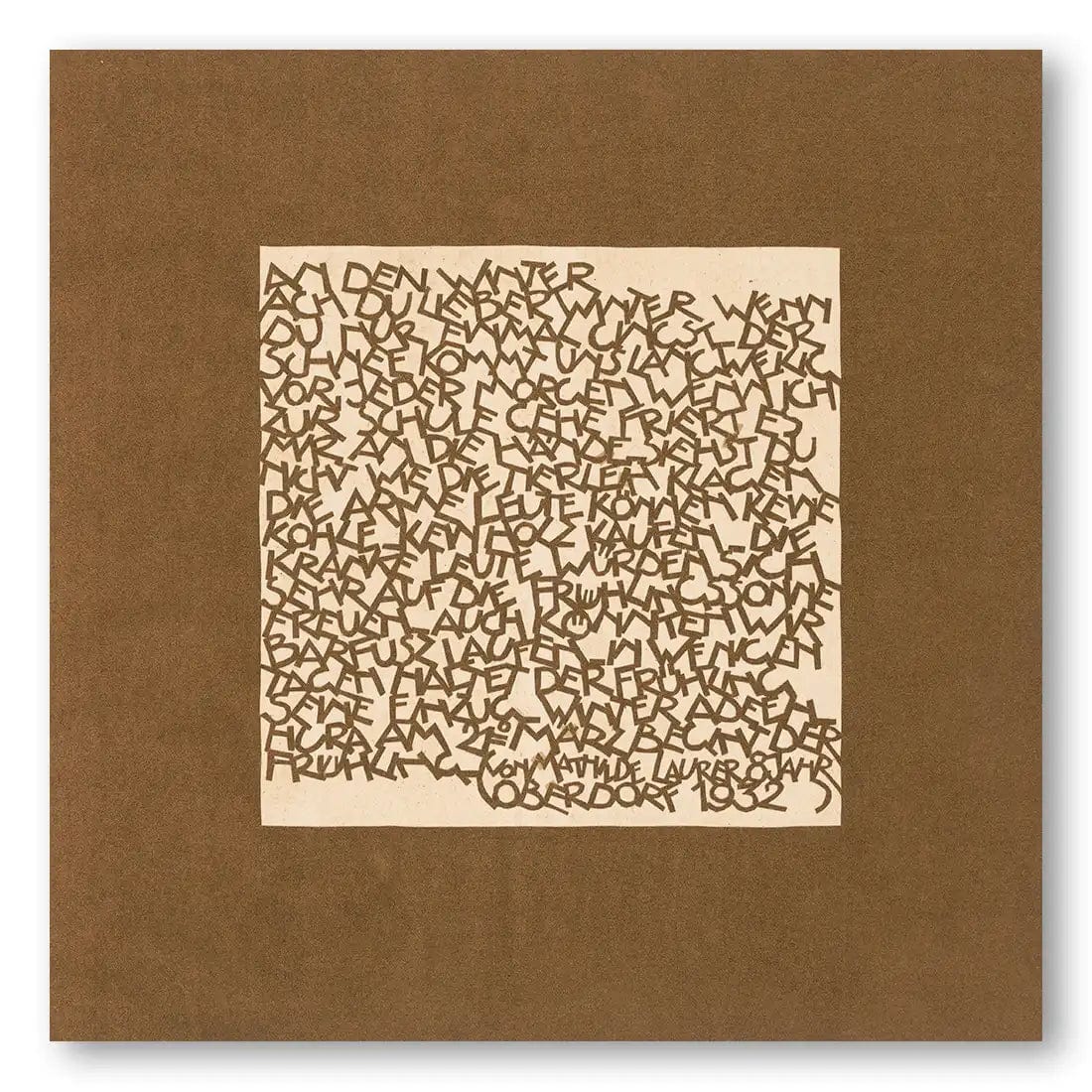 Scripted Silhouettes Art Print – Stone and Gray