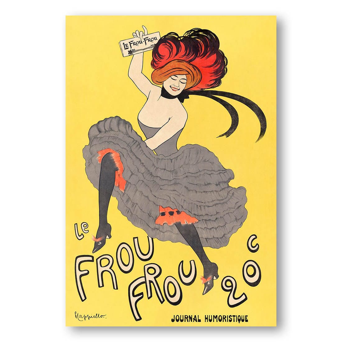 Le Frou Frou 20 by Leonetto Cappiello Art Print – Stone and Gray