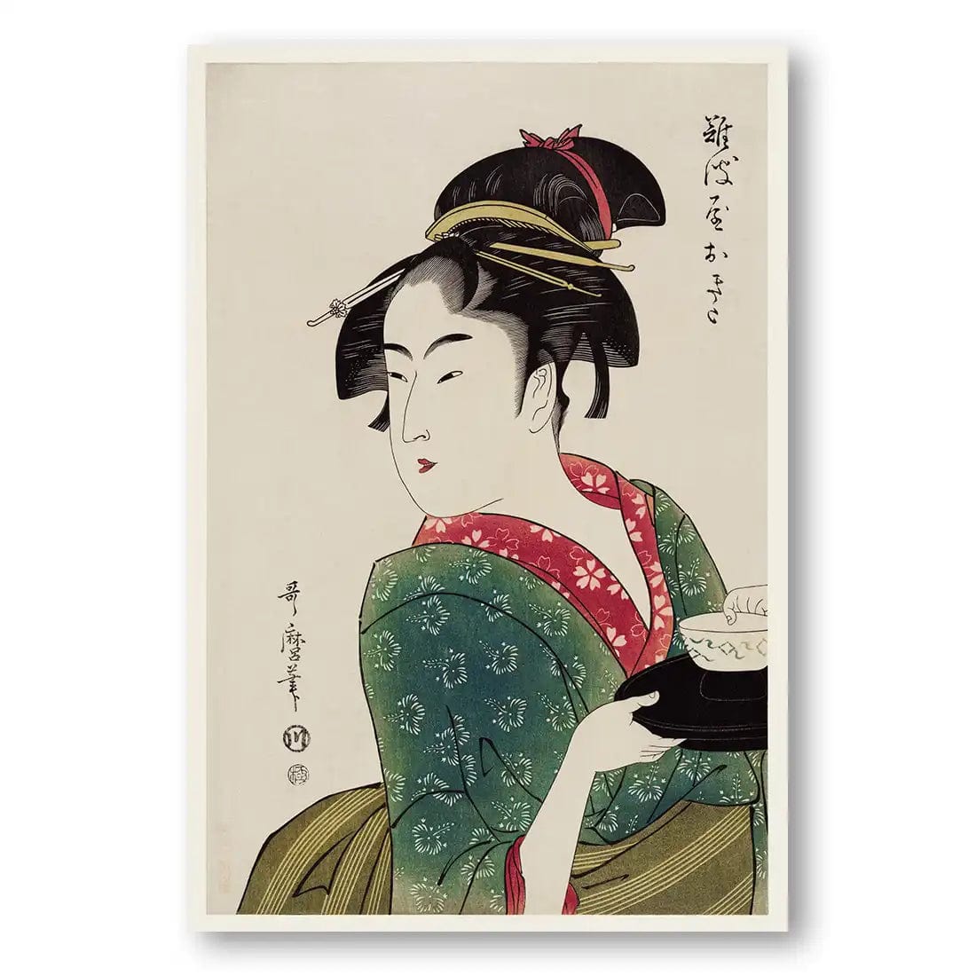 Naniwaya Okita by Utamaro Kitagawa Art Print (Portrait) | Custom Sizes ...