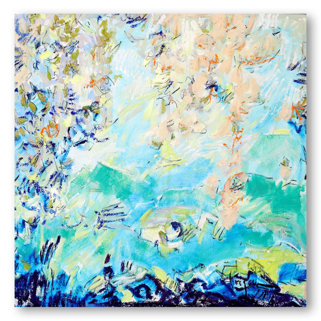 New Pathway No2 - Abstract Art Print By Dorothy Fagan – Stone and Gray