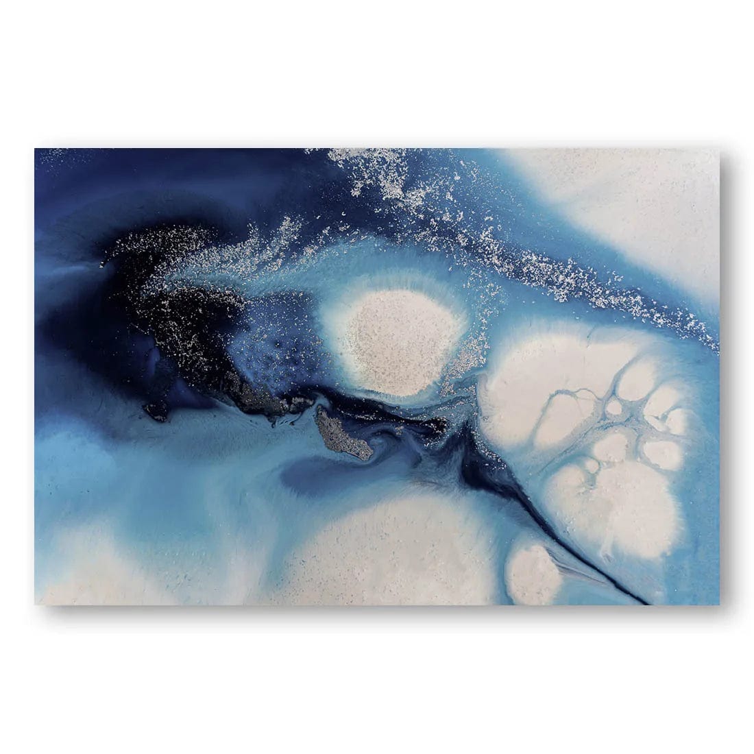 Prussian Obsession Abstract Art Print By Petra Meikle de Vlas – Stone ...