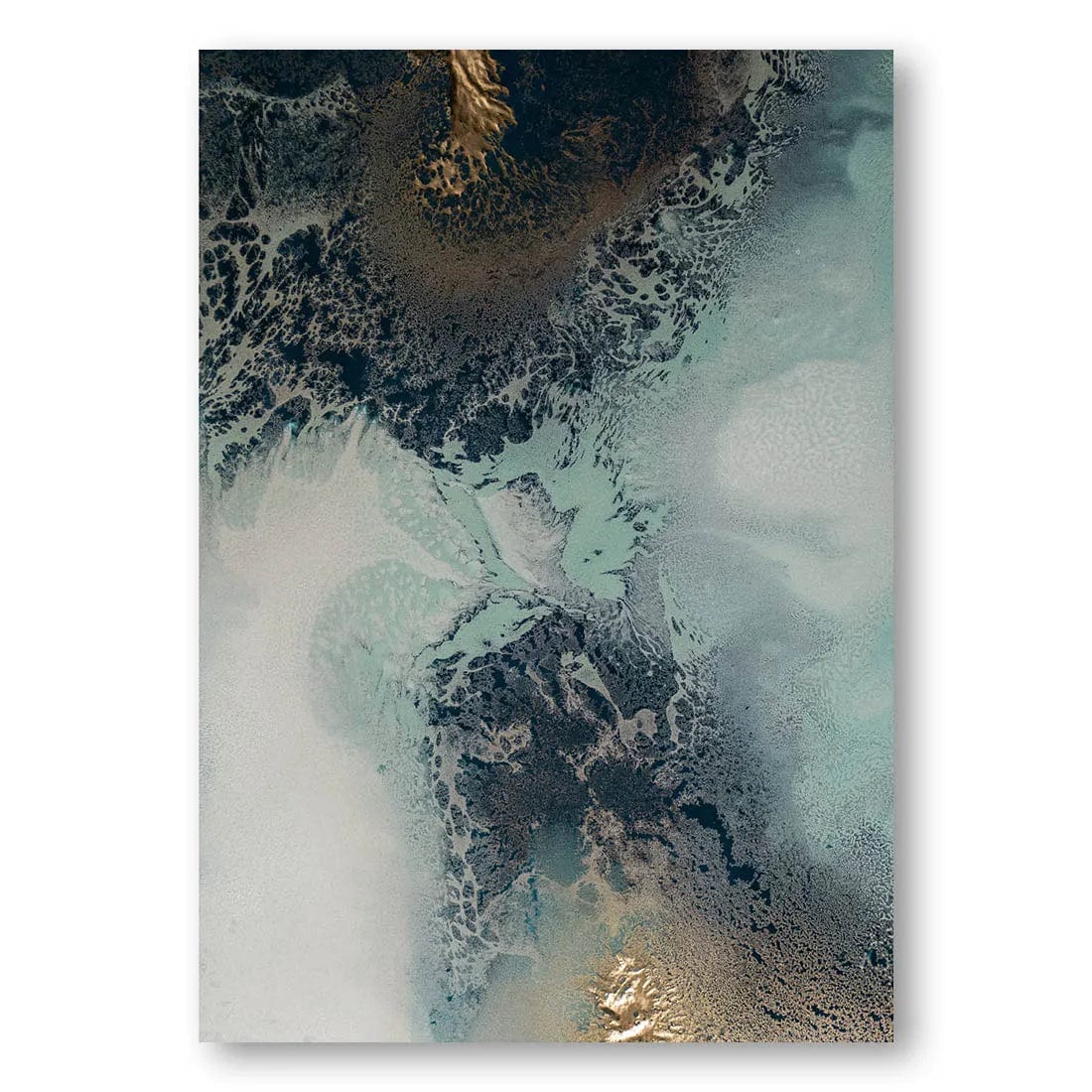 Transition Abstract Art Print By Petra Meikle de Vlas – Stone and Gray
